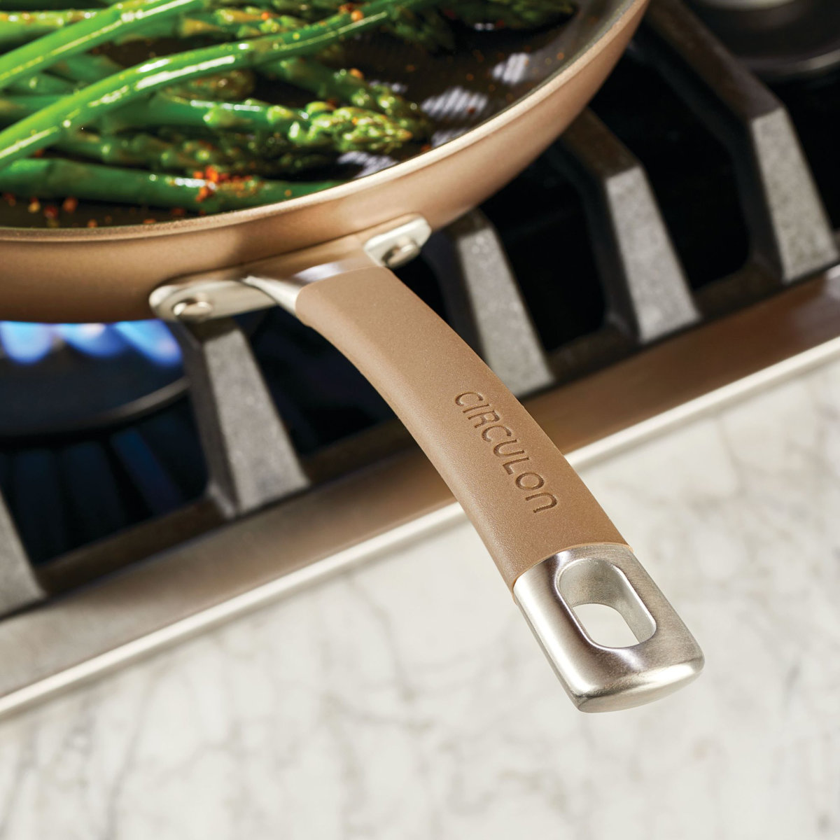 Circulon Premier Professional Hard Anodized Nonstick Cookware Induction Pots And Pans Set, 10 ...